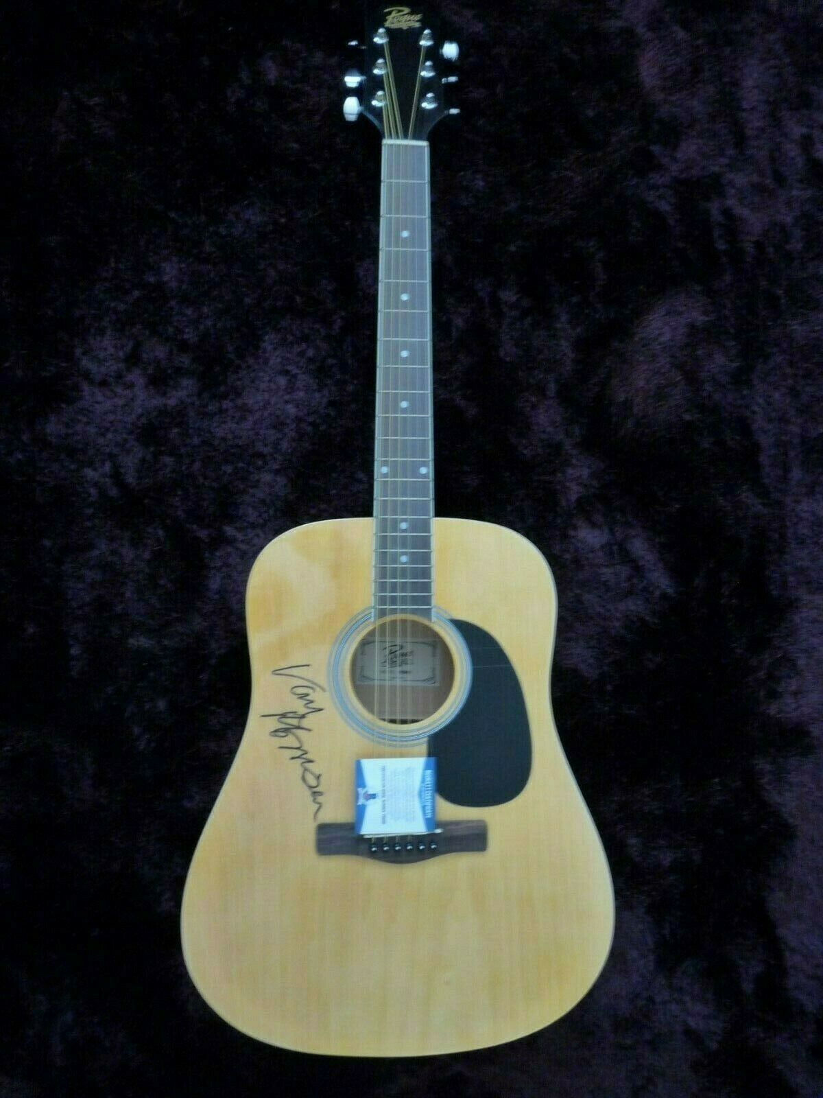 Van Morrison Body Signed Autographed Acoustic Guitar BAS Certified ...