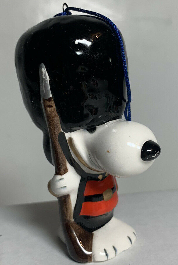 Vintage 1958 66 Peanuts Snoopy Ornament Ceramic United Feature Syn ...