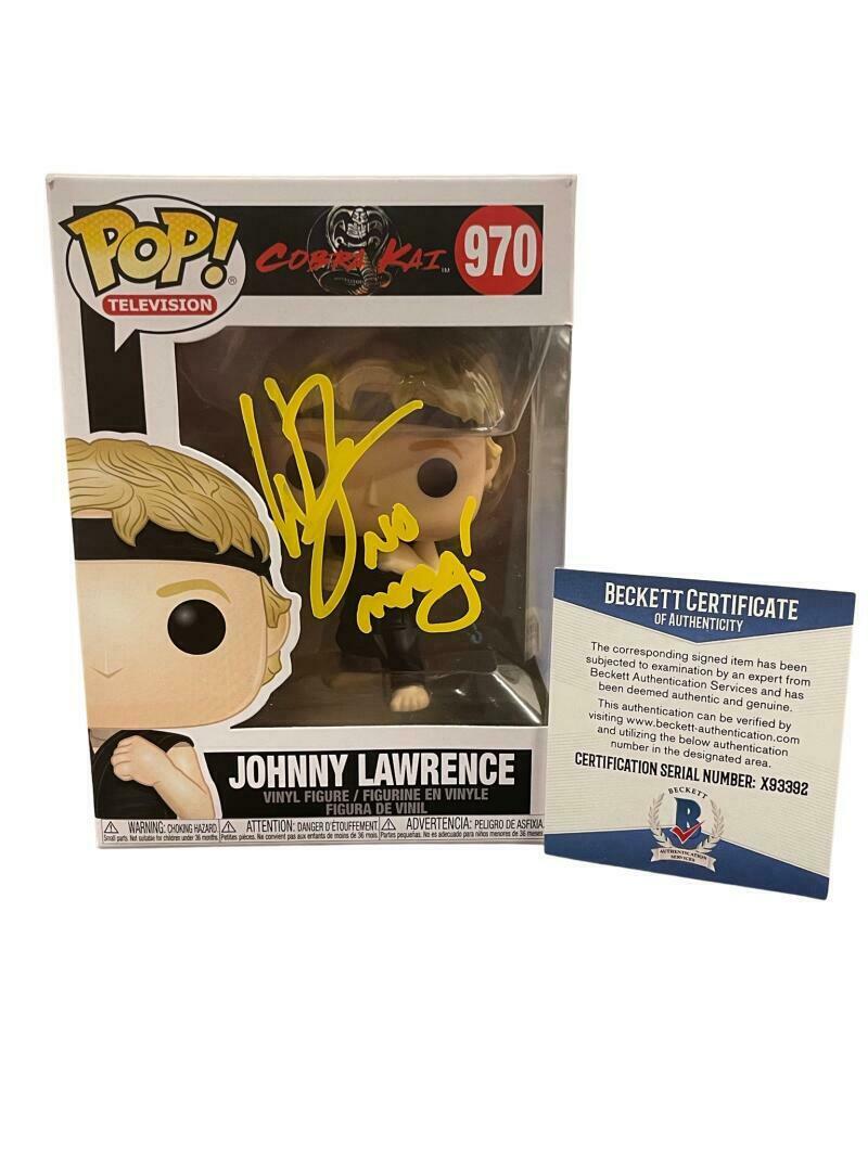 WILLIAM ZABKA COBRA KAI SIGNED FUNKO FIGURE KARATE KID NO MERCY ...