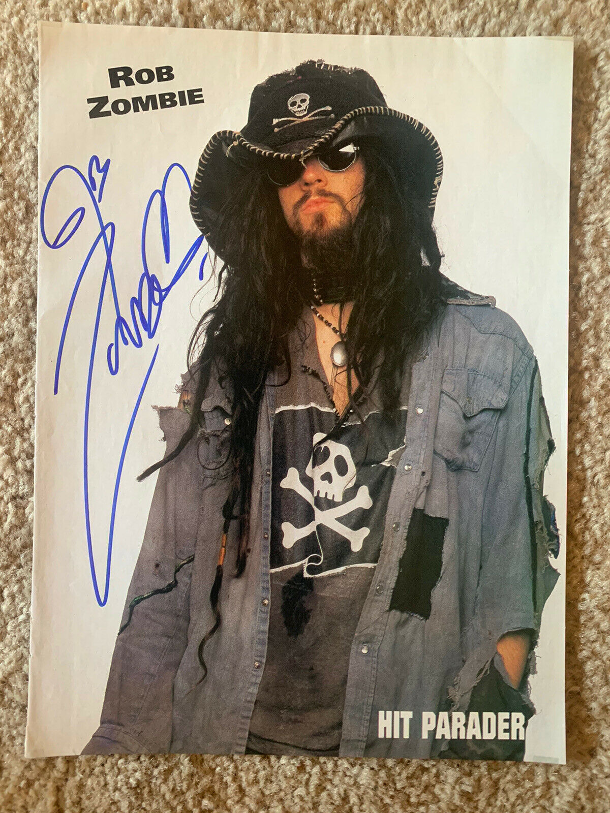 Zob Zombie RARE FULL NAME Signed Autographed 8x11 Magazine Photo BAS ...