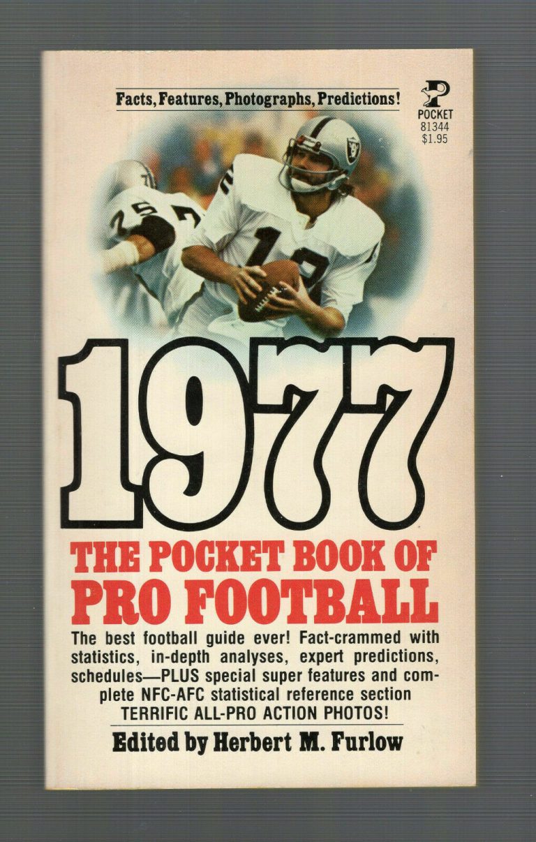 1977 NFL POCKET BOOK OF PRO FOOTBALL VINTAGE PAPERBACK BOOK AMAZING ...