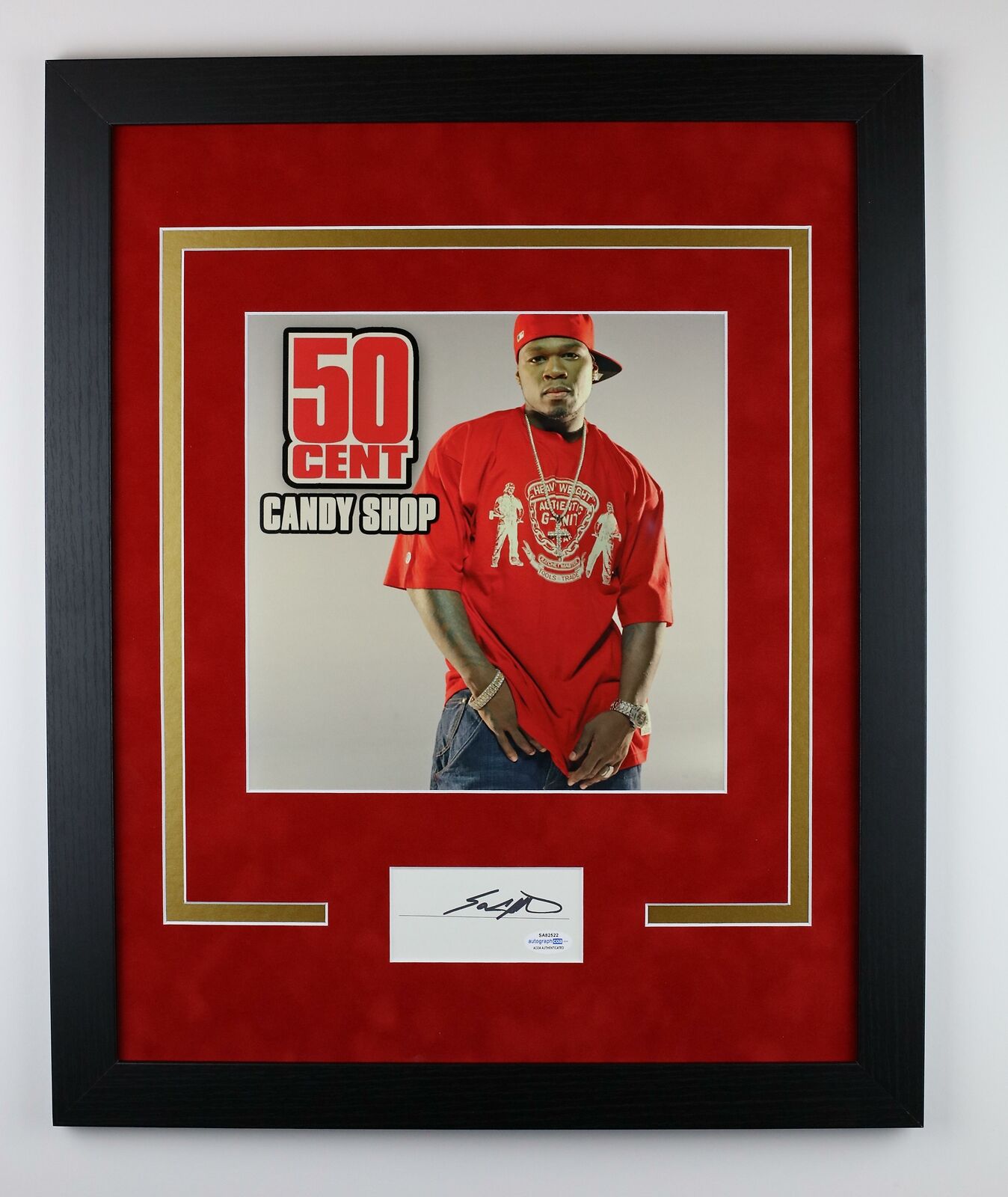 50 Cent Autograph Signed 16x20 Photo Candy Shop G-Unit Gangster Rap Hip ...