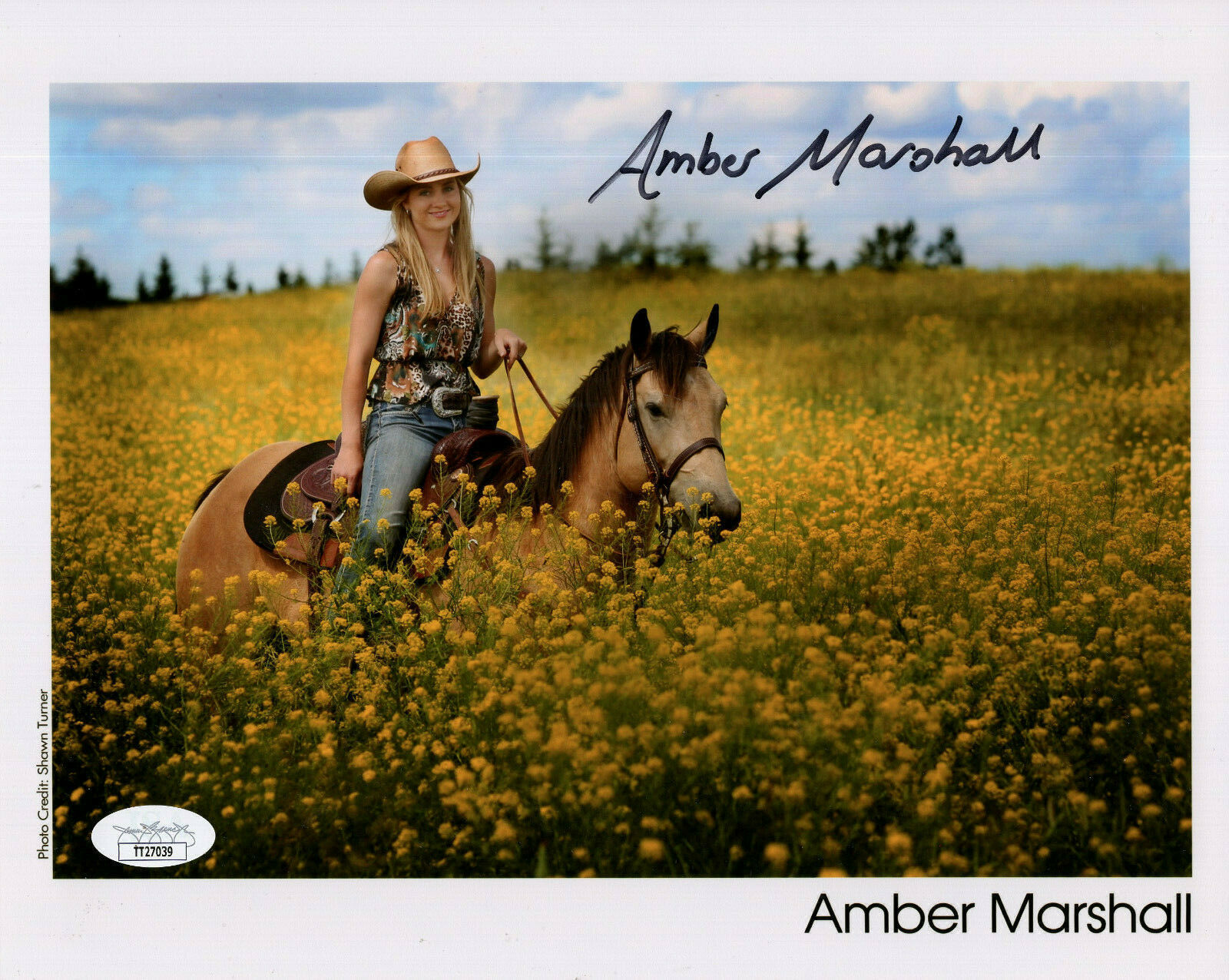 AMBER MARSHALL HAND SIGNED 8x10 COLOR PHOTO BEST POSE EVER HEARTLAND ...