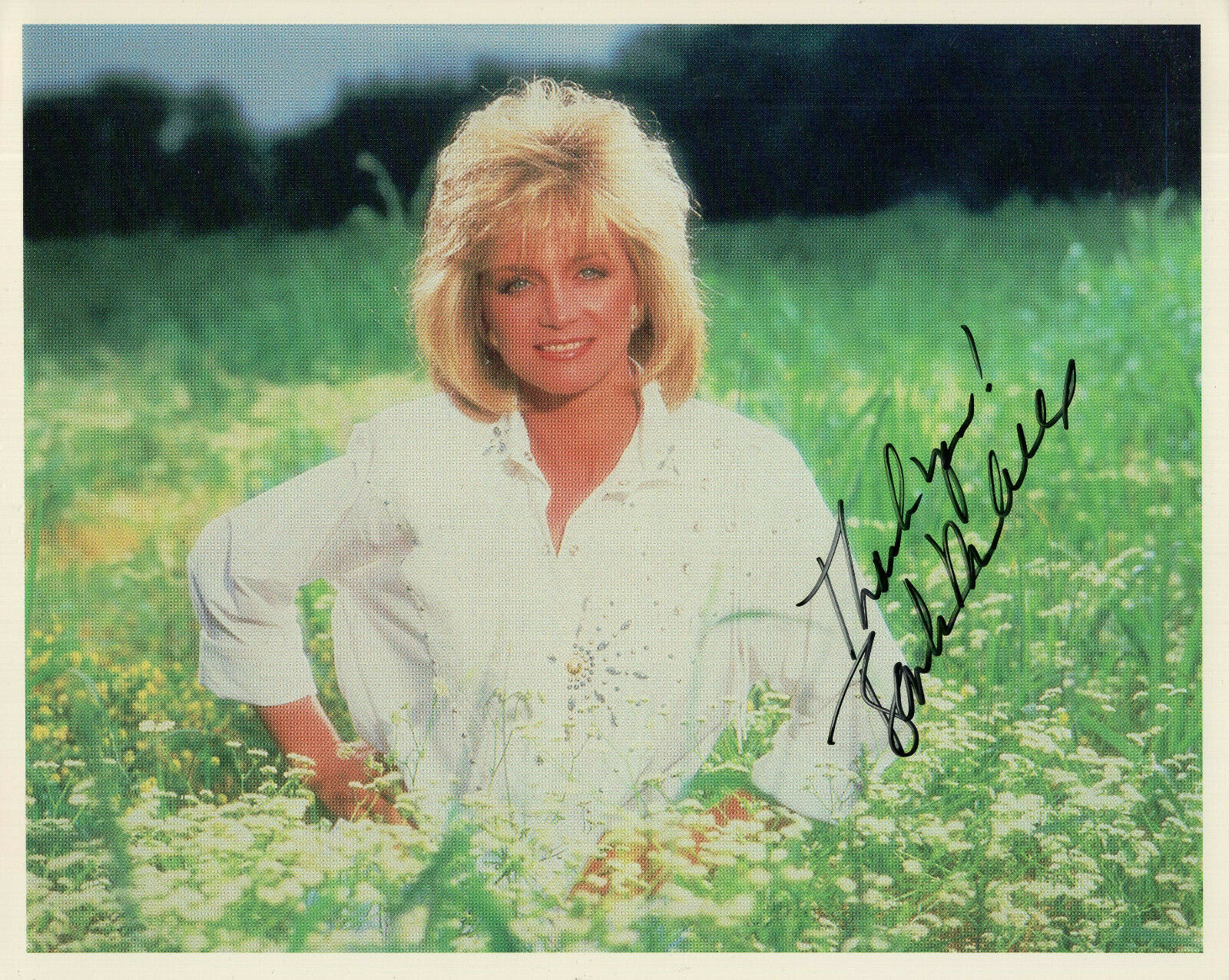 BARBARA MANDRELL HAND SIGNED 8x10 COLOR PHOTO+COA GORGEOUS YOUNG POSE ...