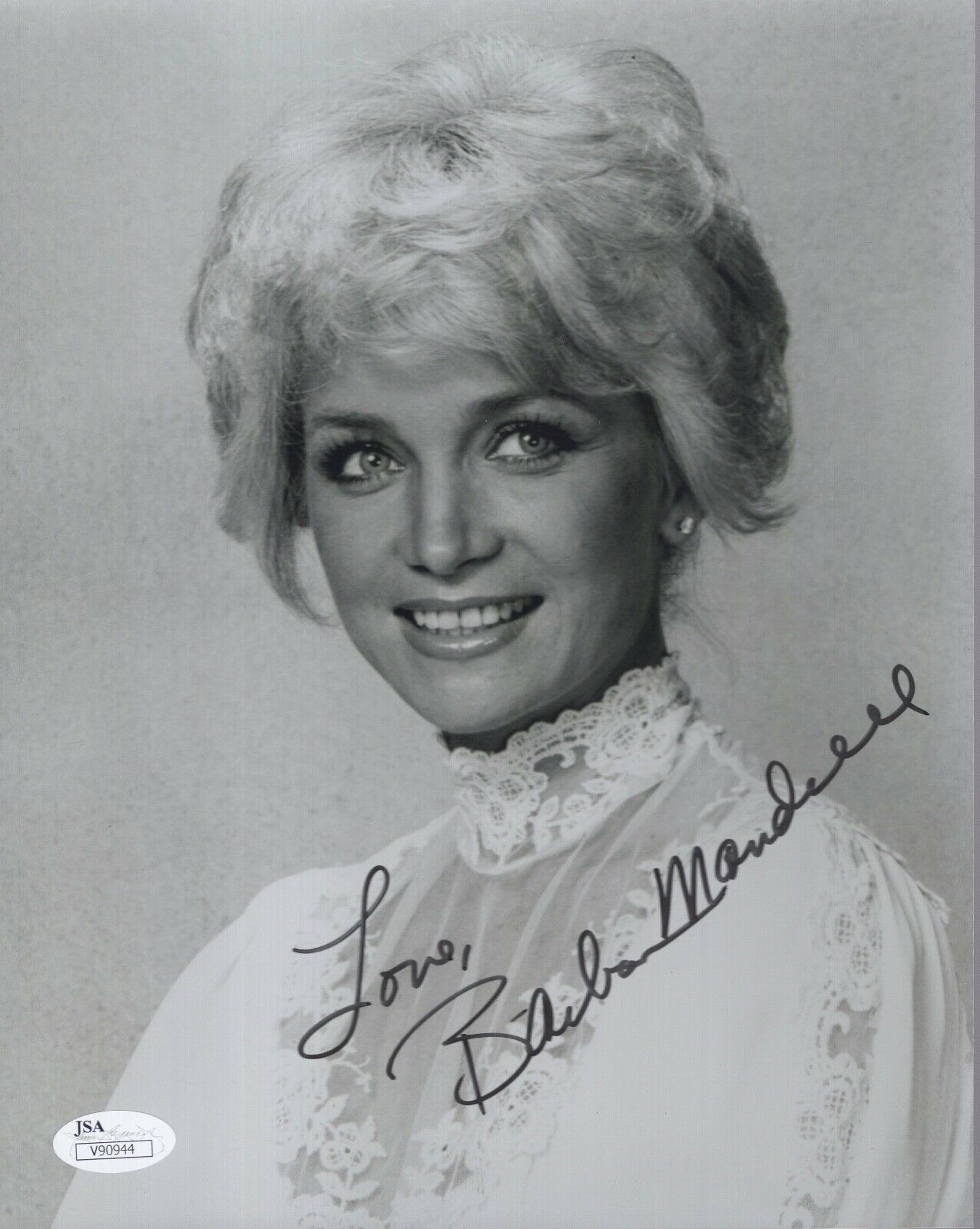 BARBARA MANDRELL HAND SIGNED 8x10 PHOTO YOUNG+GORGEOUS SINGER JSA ...