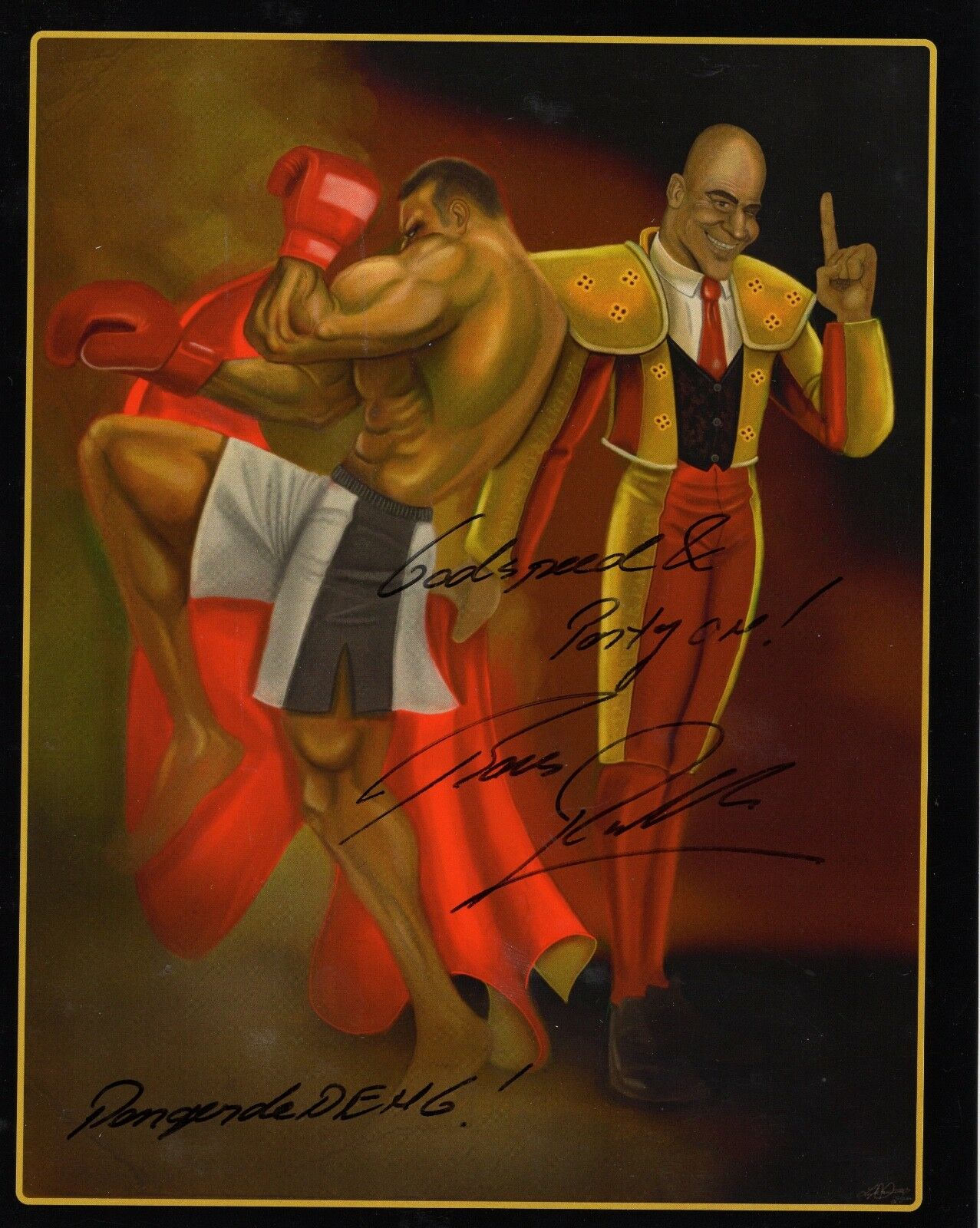 BAS RUTTEN HAND SIGNED 8x10 COLOR PHOTO+COA AWESOME UFC LEGEND ...