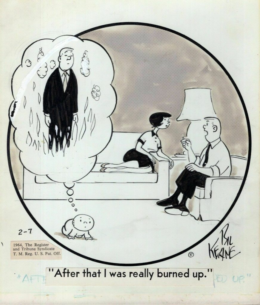 BIL KEANE SIGNED ORIGINAL ART DAILY 1964 VINTAGE+VERY RARE FAMILY ...