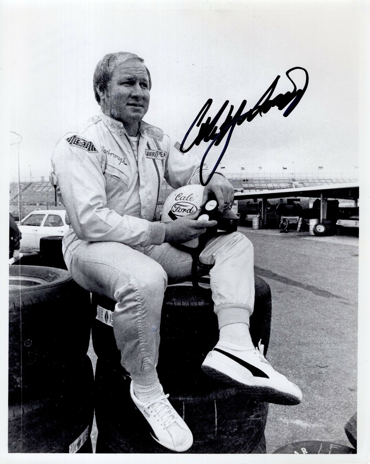 Cale Yarborough Autographed Card NASCAR No COA Art & Collectibles ...