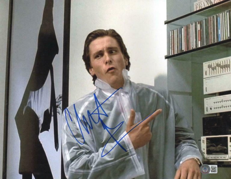 CHRISTIAN BALE SIGNED 11X14 PHOTO AMERICAN PSYCHO AUTHENTIC AUTOGRAPH ...