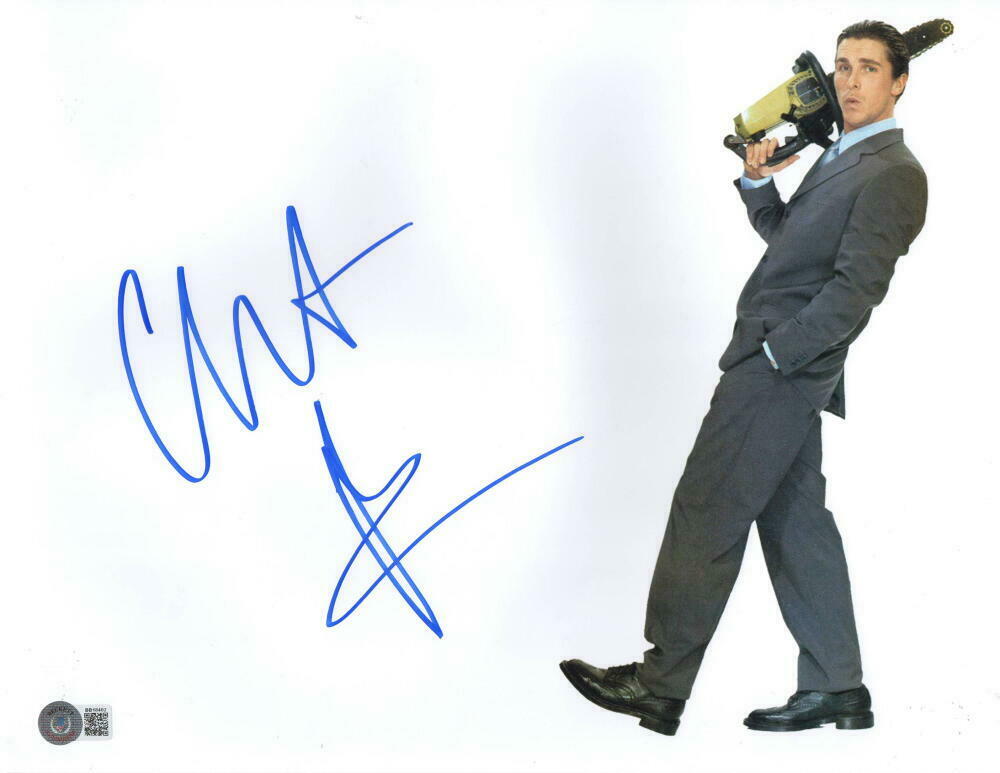 CHRISTIAN BALE SIGNED 11X14 PHOTO AMERICAN PSYCHO AUTHENTIC AUTOGRAPH ...