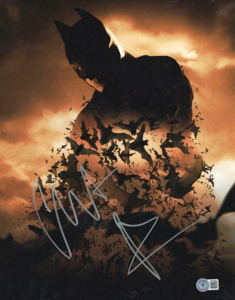 CHRISTIAN BALE SIGNED 11X14 PHOTO THE DARK KNIGHT BATMAN AUTOGRAPH ...