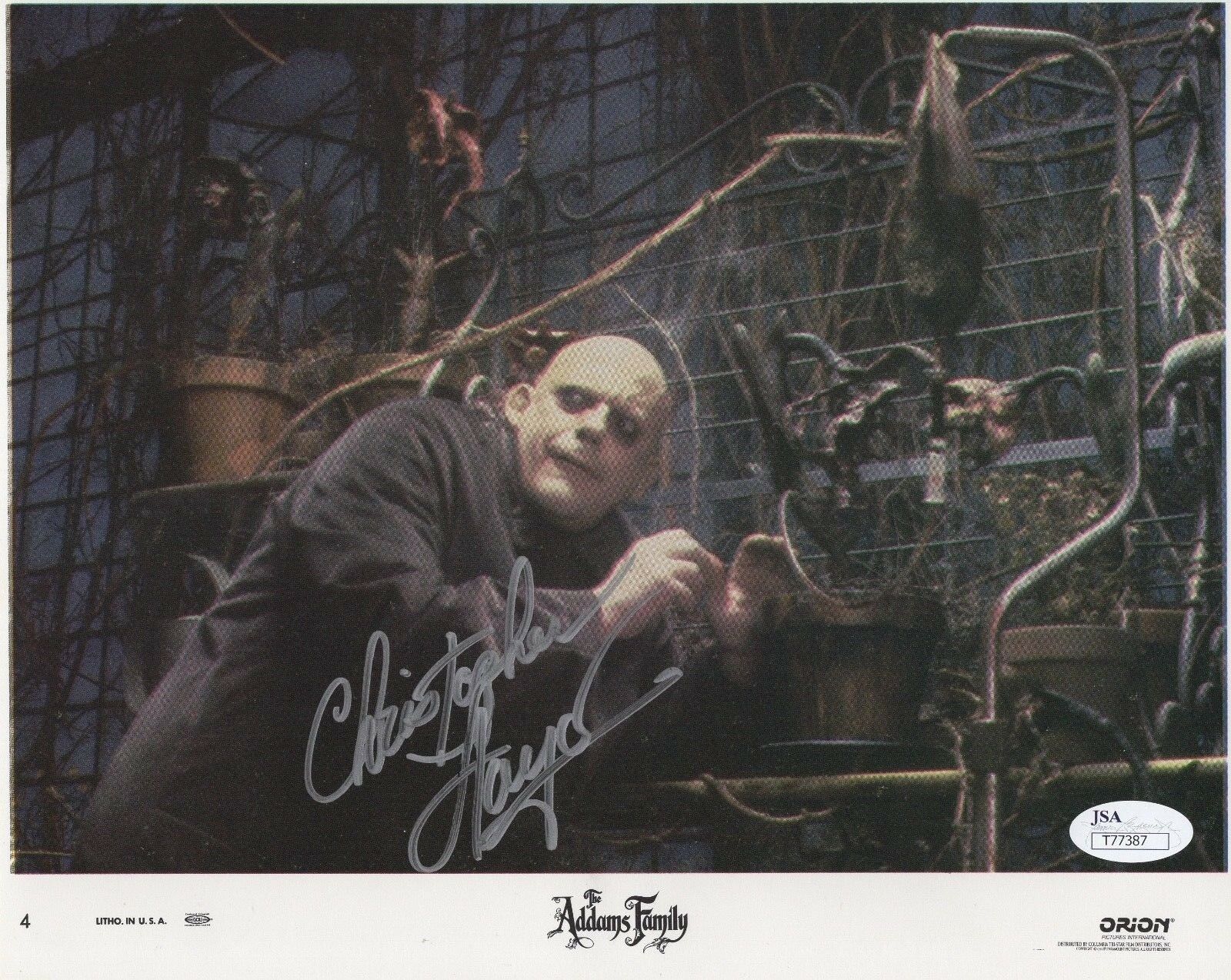 CHRISTOPHER LLOYD HAND SIGNED 8x10 COLOR PHOTO ADDAMS FAMILY RARE JSA ...