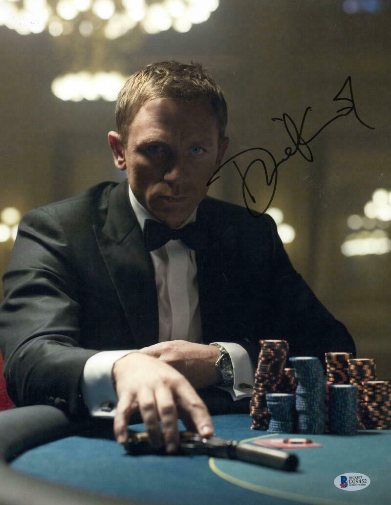 DANIEL CRAIG SIGNED 11X14 PHOTO JAMES BOND 007 AUTHENTIC AUTOGRAPH ...