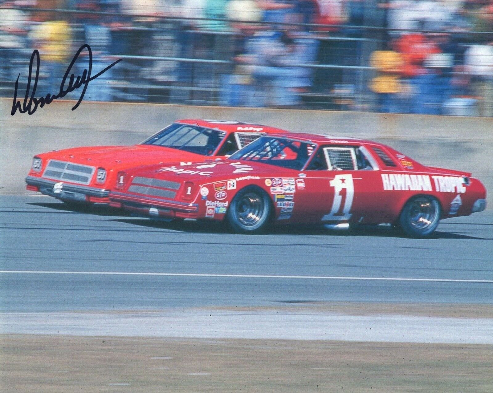DONNIE ALLISON HANDSIGNED 8x10 COLOR PHOTO+COA NASCAR LEGEND RACING AJ ...