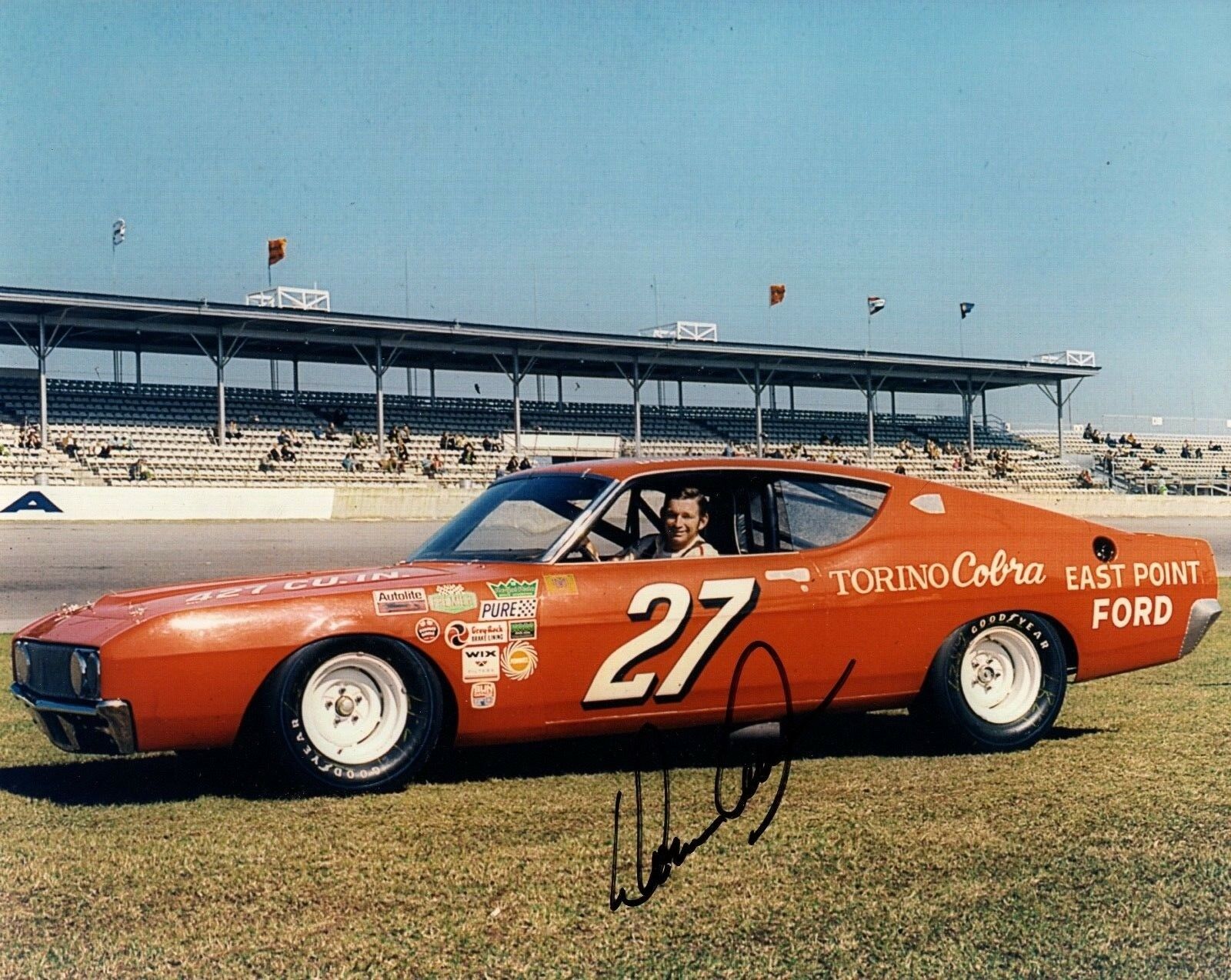 DONNIE ALLISON HANDSIGNED 8x10 COLOR PHOTO+COA NASCAR RACING LEGEND 27 ...