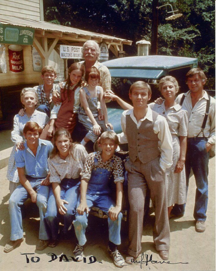EARL HAMNER JR. HAND SIGNED 8x10 COLOR PHOTO+COA WALTONS CAST TO DAVID ...