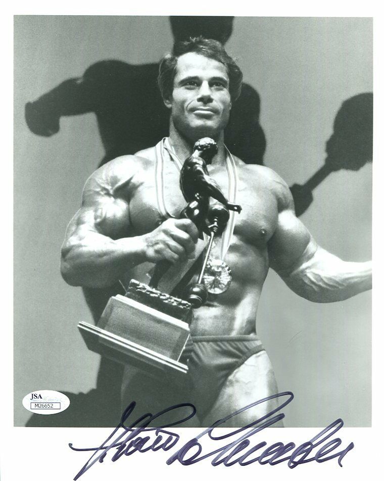 FRANCO COLUMBU HAND SIGNED 8x10 PHOTO+JSA GREAT BODYBUILDER BEST POSE ...