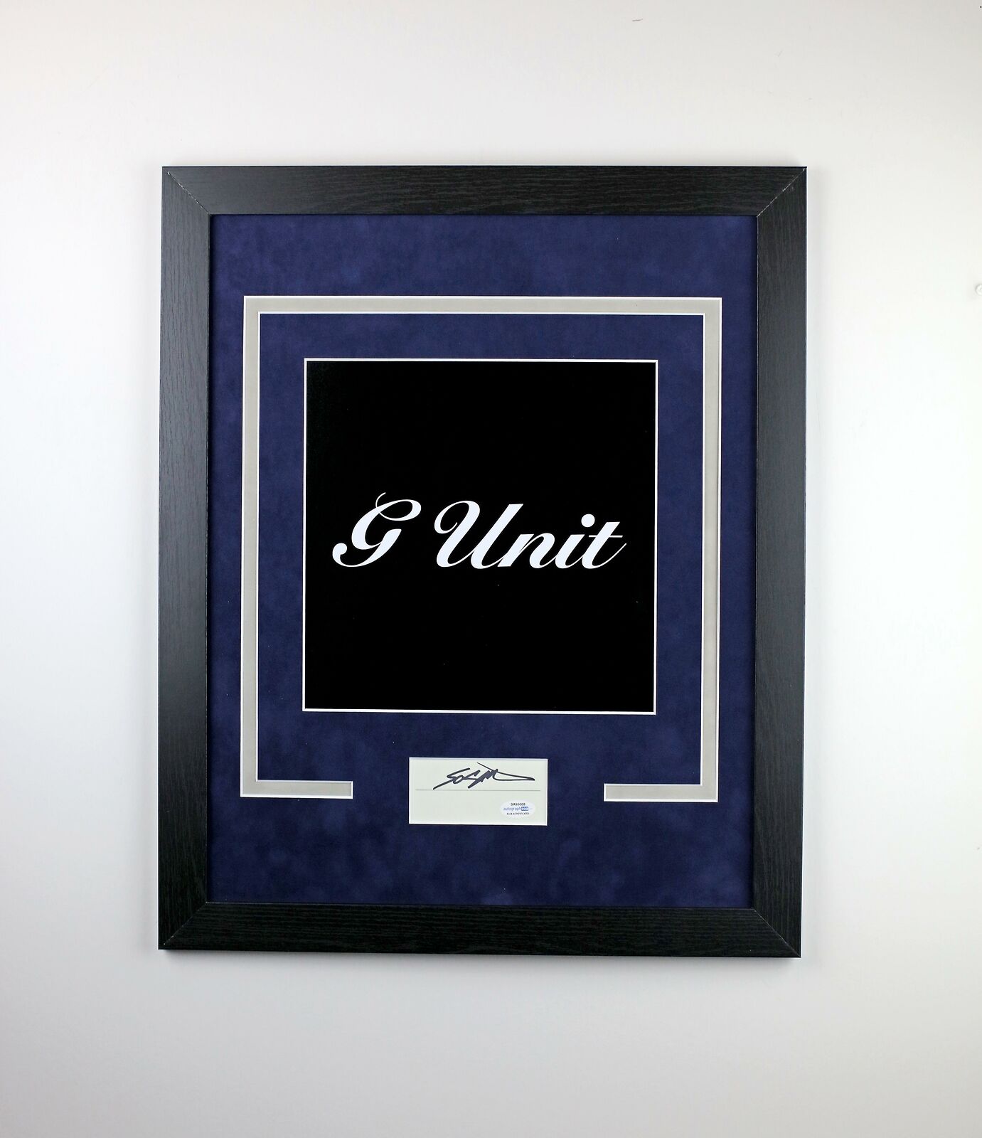 G-Unit 50 Cent Autograph Signed 16x20 Photo Gangster Rap Hip-Hop ACOA ...