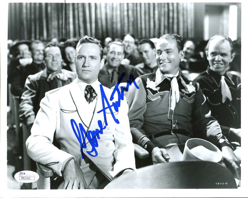 GENE AUTRY HAND SIGNED 8x10 VINTAGE PHOTO HANDSOME WESTERN ACTOR JSA ...