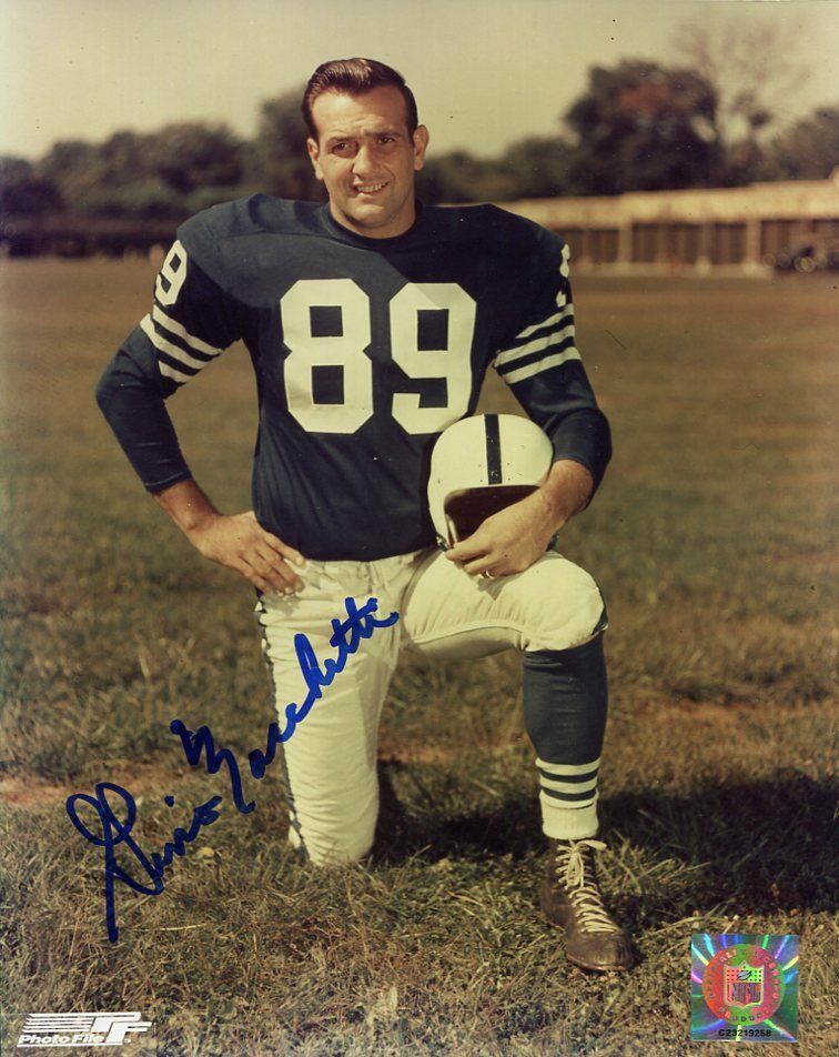 GINO MARCHETTI HAND SIGNED 8x10 COLOR PHOTO+COA GREAT POSE BALTIMORE ...