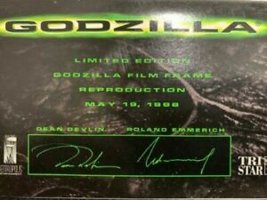 GODZILLA LIMITED EDITION FILM FRAME REPRODUCTION FROM 1998 AWESOME ...