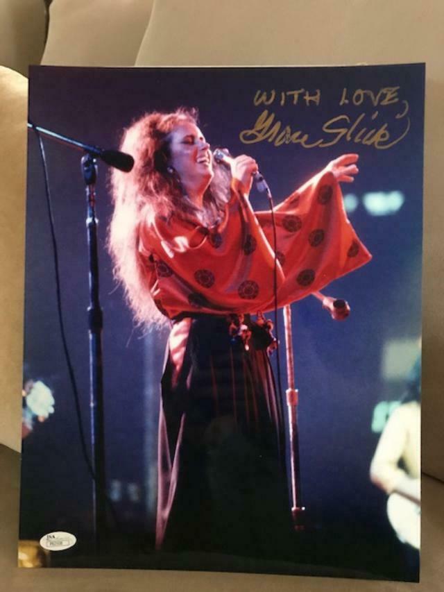 GRACE SLICK HAND SIGNED OVERSIZED 11x14 PHOTO JEFFERSON STARSHIP JSA ...
