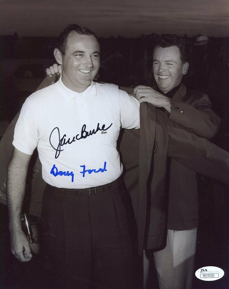 JACK BURKE+DOUG FORD HAND SIGNED 8x10 PHOTO MASTERS CHAMPIONS JSA ...