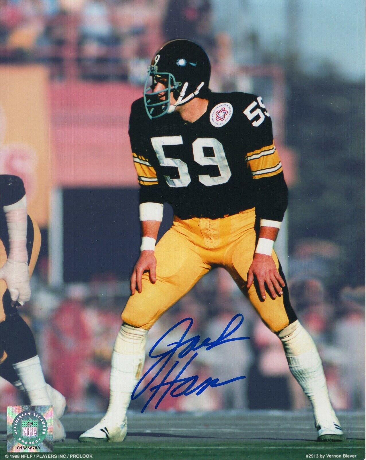 JACK HAM HAND SIGNED 8x10 COLOR PHOTO+COA AWESOME POSE PITTSBURGH ...