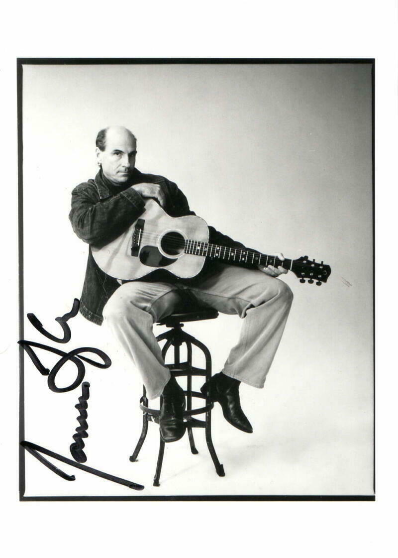 JAMES TAYLOR SIGNED AUTOGRAPH 5X7 PHOTO - SWEET BABY JAMES, FLAG, MUSIC ...