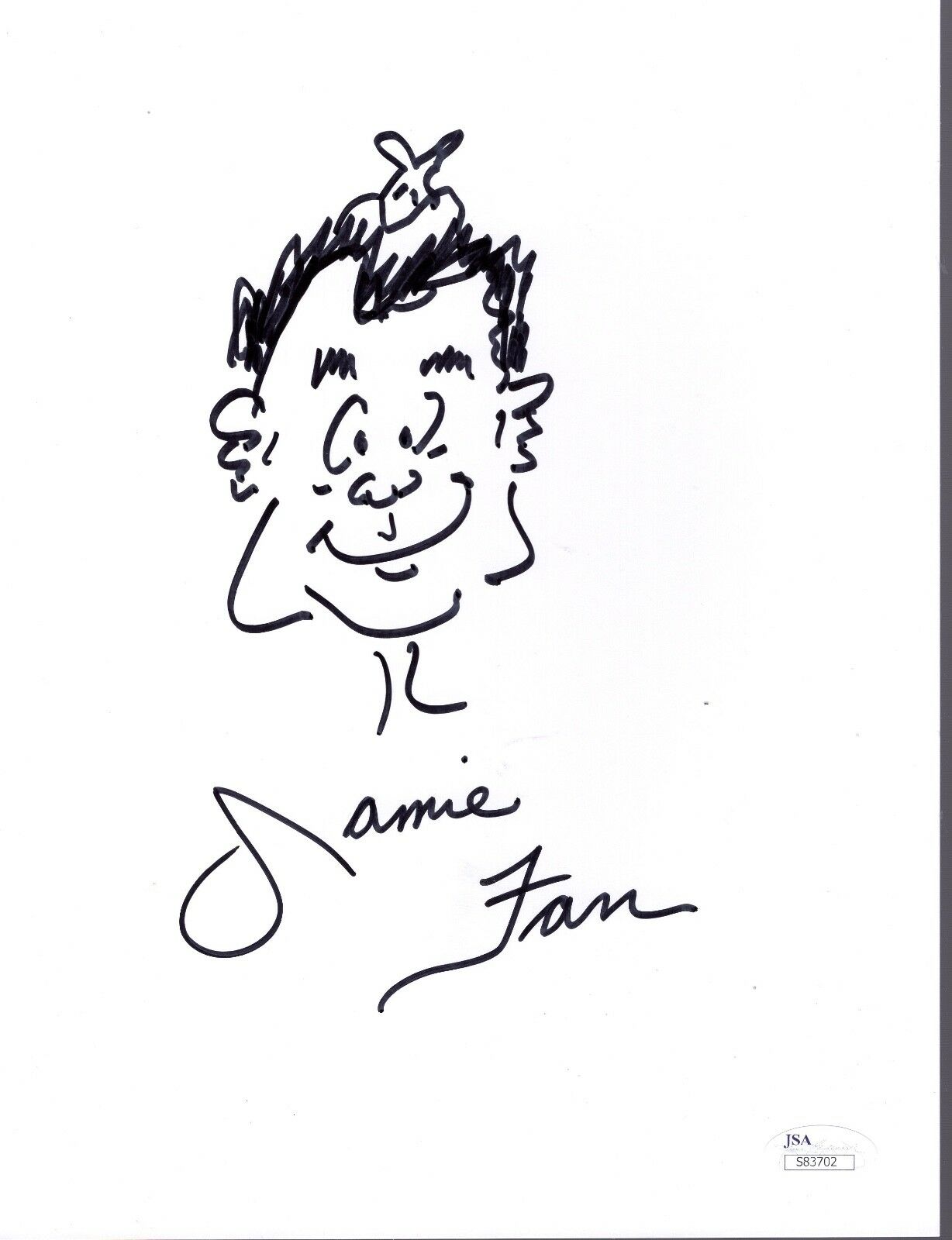 JAMIE FARR HAND SIGNED ORIGINAL 8x11 DRAWING AWESOME+RARE MASH JSA ...