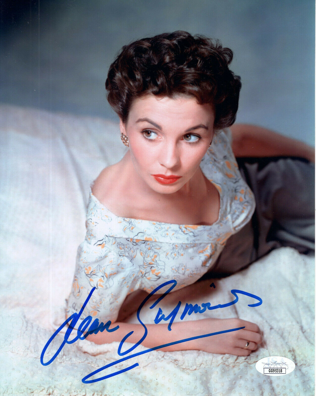 JEAN SIMMONS HAND SIGNED 8x10 COLOR PHOTO GORGEOUS HOLLYWOOD LEGEND JSA ...