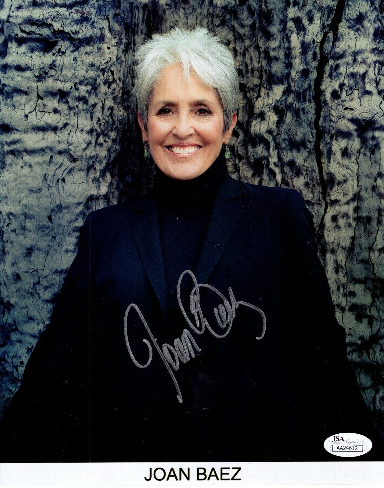 JOAN BAEZ HAND SIGNED 8x10 COLOR PHOTO GREAT FOLK SINGER JSA | Autographia