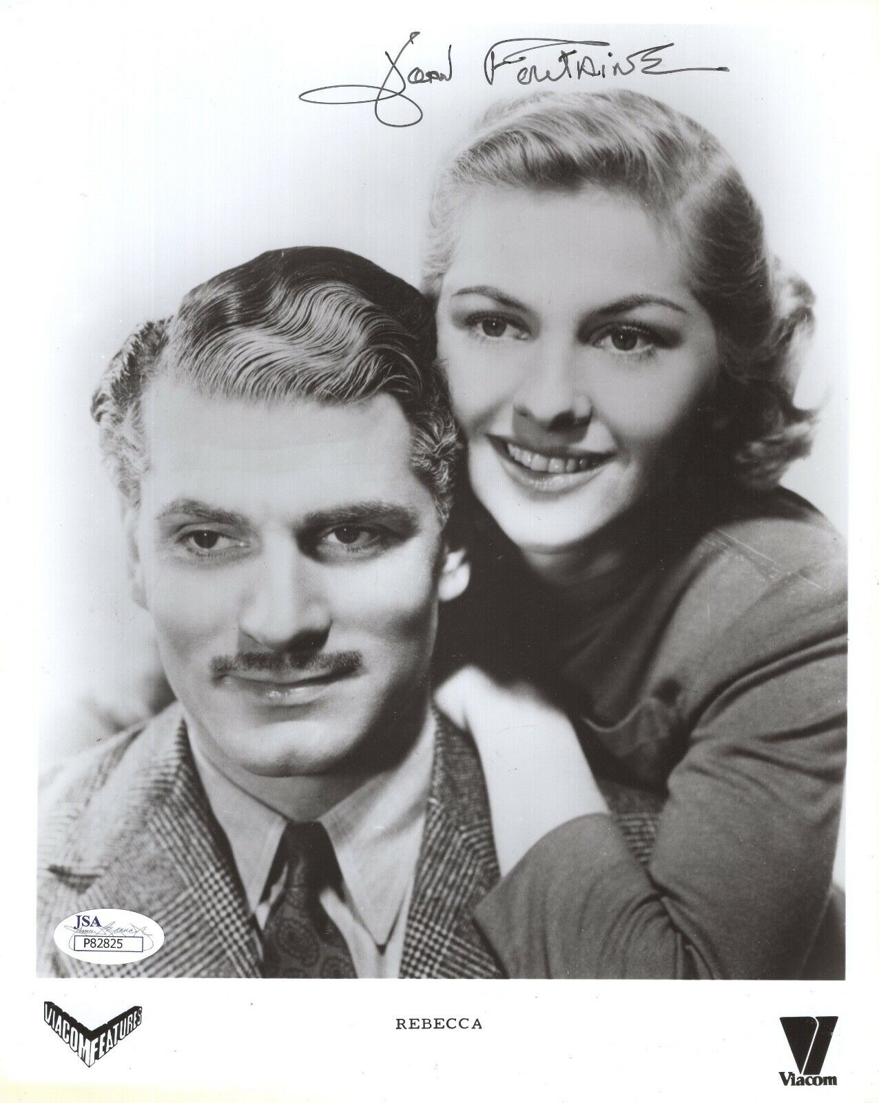 JOAN FONTAINE HAND SIGNED 8x10 PHOTO AMAZING POSE+LAURENCE OLIVIER JSA | Autographia