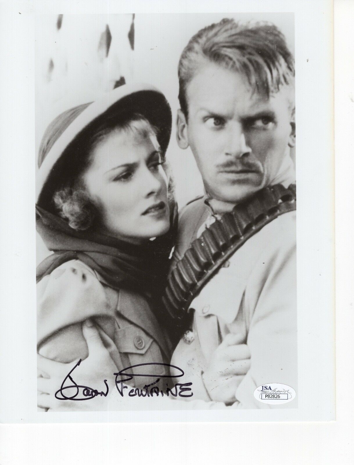 JOAN FONTAINE HAND SIGNED 8x10 PHOTO OSCAR WINNER AWESOME POSE JSA | Autographia