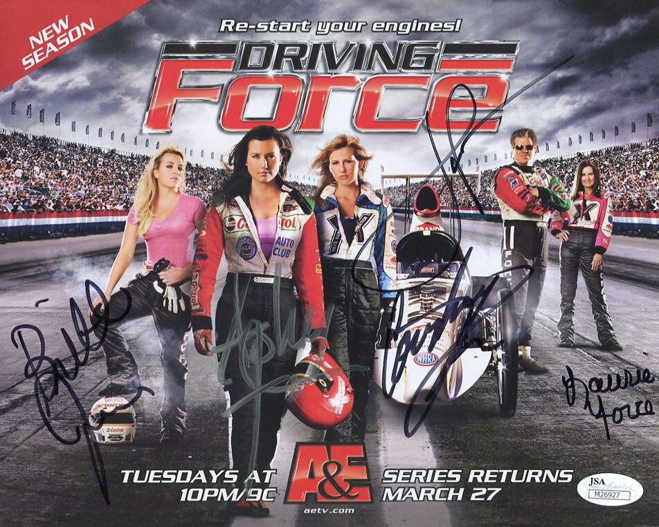 JOHN FORCE+FAMILY HAND SIGNED 8x10 COLOR PHOTO SIGNED BY ALL 5 JSA ...