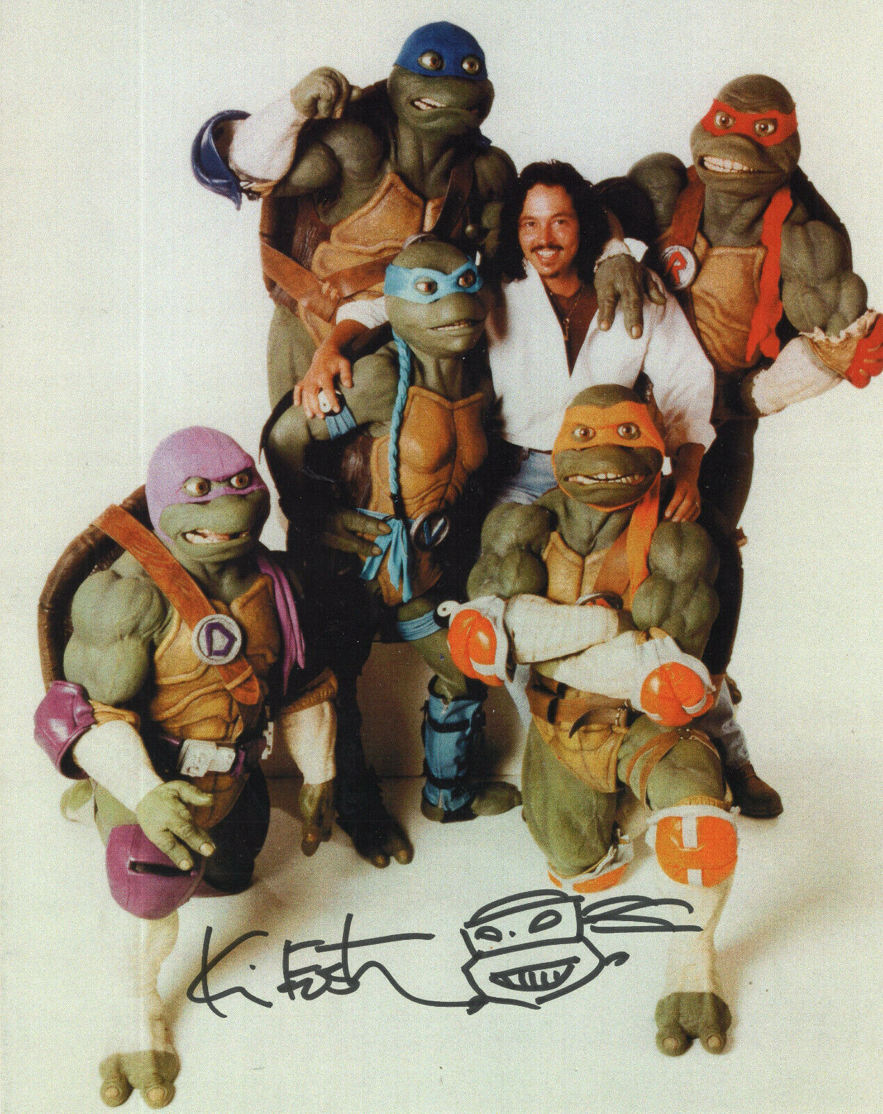 KEVIN EASTMAN HAND SIGNED 8x10 COLOR PHOTO+COA TEENAGE MUTANT ARTWORK ...