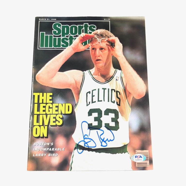 Larry Bird signed SI Magazine PSA/DNA Autographed Celtics No Label ...
