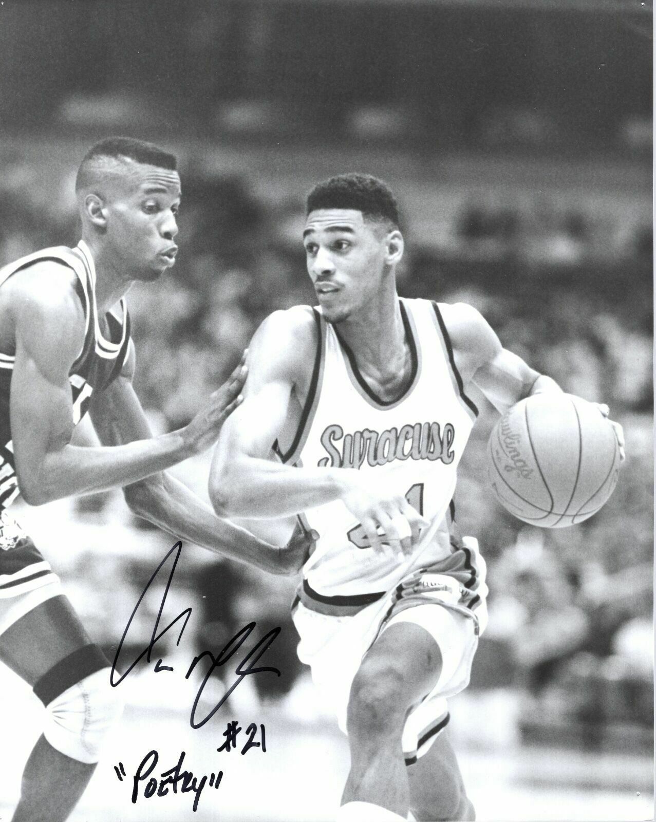 LAWRENCE MOTEN HAND SIGNED 8x10 VINTAGE PHOTO SYRACUSE ORANGE GREAT ...
