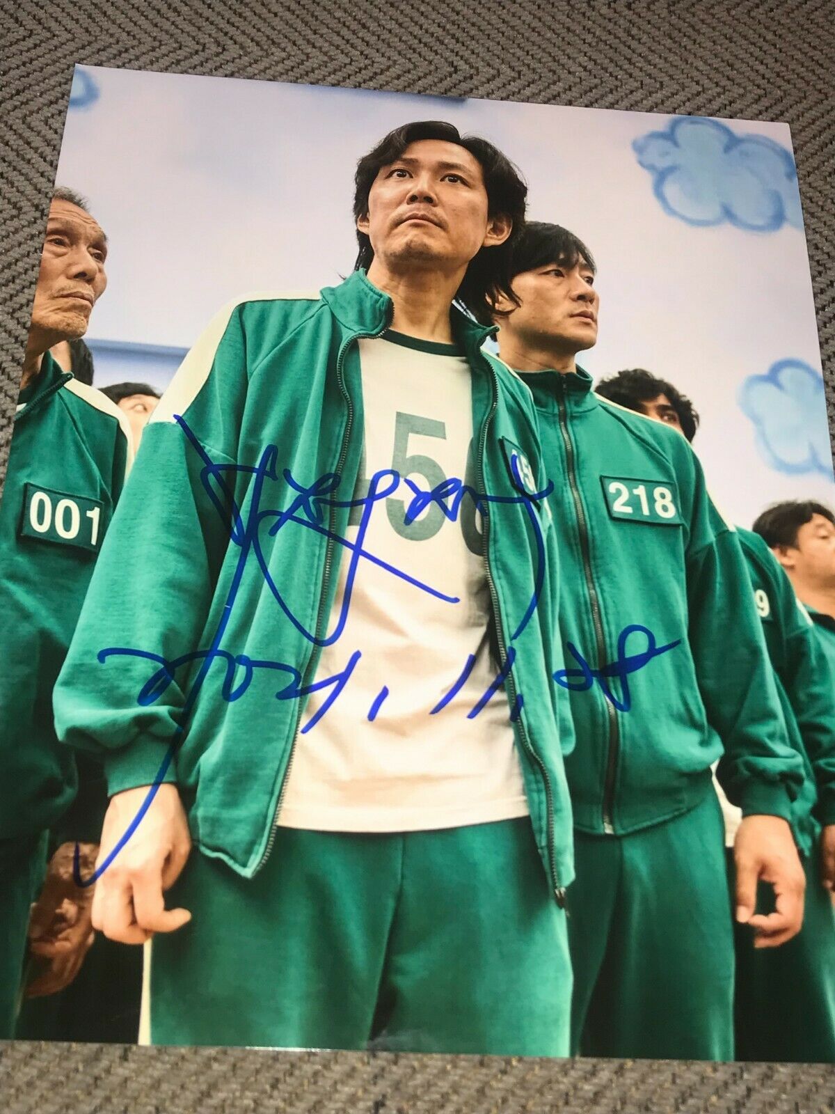 LEE JUNG-JAE SIGNED AUTOGRAPH 8x10 PHOTO SQUID GAMES NETFLIX SEONG BAS ...
