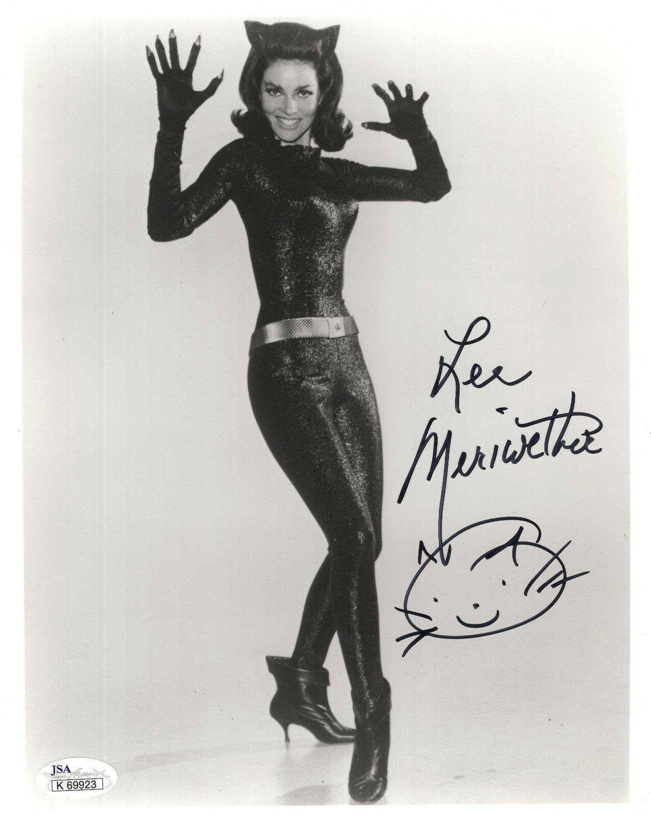 LEE MERIWETHER HAND SIGNED 8x10 PHOTO SEXY POSE BATMAN'S CATWOMAN JSA ...