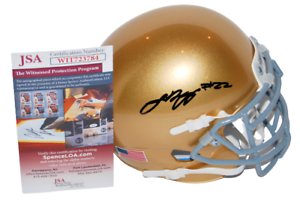 LOGAN DIGGS signed (NOTRE DAME FIGHTING IRISH) mini football helmet JSA ...