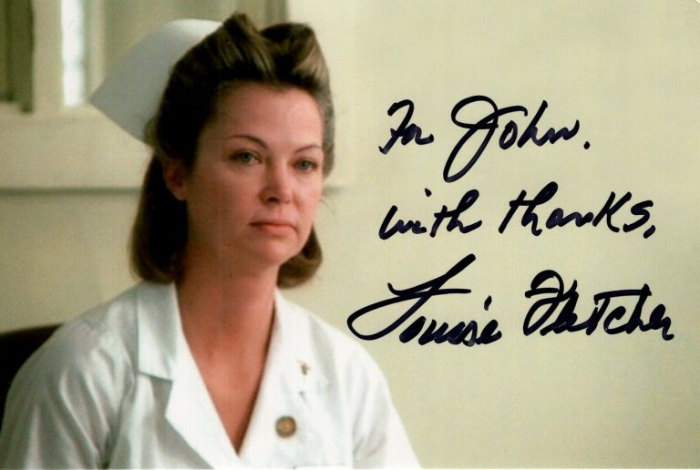 LOUISE FLETCHER HAND SIGNED 4x6 COLOR PHOTO+COA NURSE RATCHED TO JOHN ...