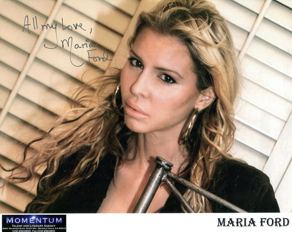 MARIA FORD HAND SIGNED 8x10 COLOR PHOTO+COA BEAUTIFUL+SEXY MODEL ...