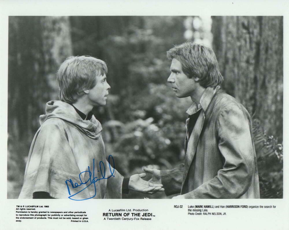 MARK HAMILL SIGNED AUTOGRAPH 8X10 PHOTO - LUKE SKYWALKER STAR WARS STUD ...