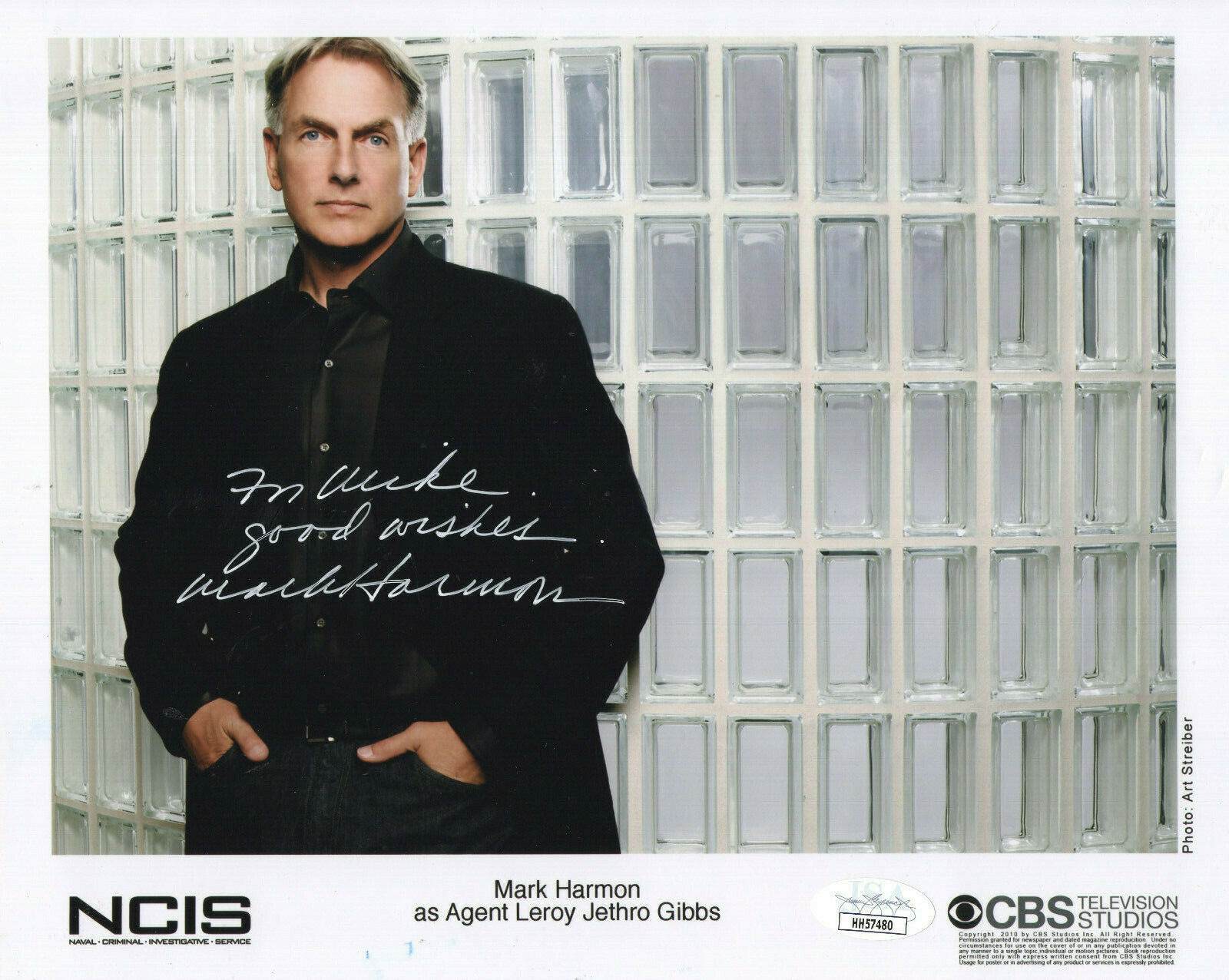 MARK HARMON HAND SIGNED 8x10 COLOR PHOTO GREAT NCIS POSE TO MIKE JSA ...