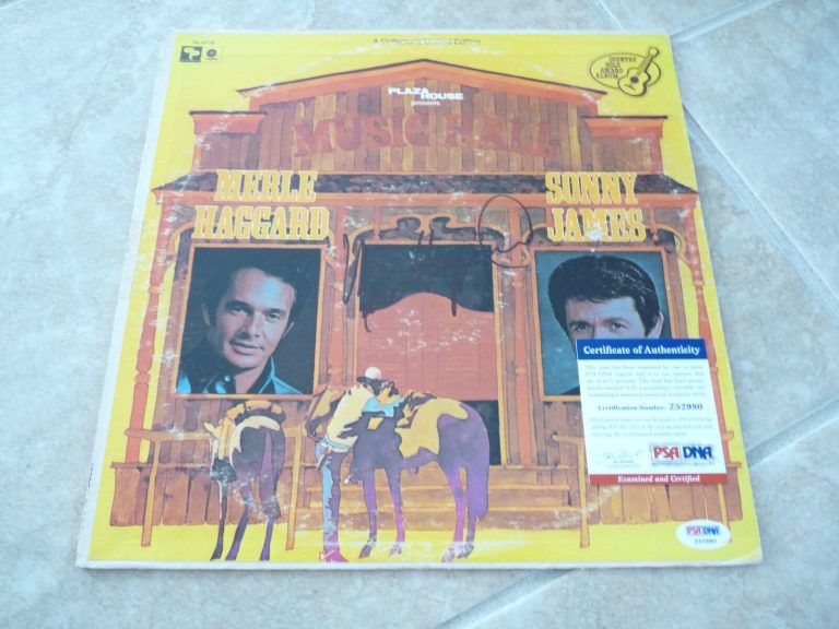 Merle Haggard Sonny James Signed Autographed LP Record PSA Certified ...