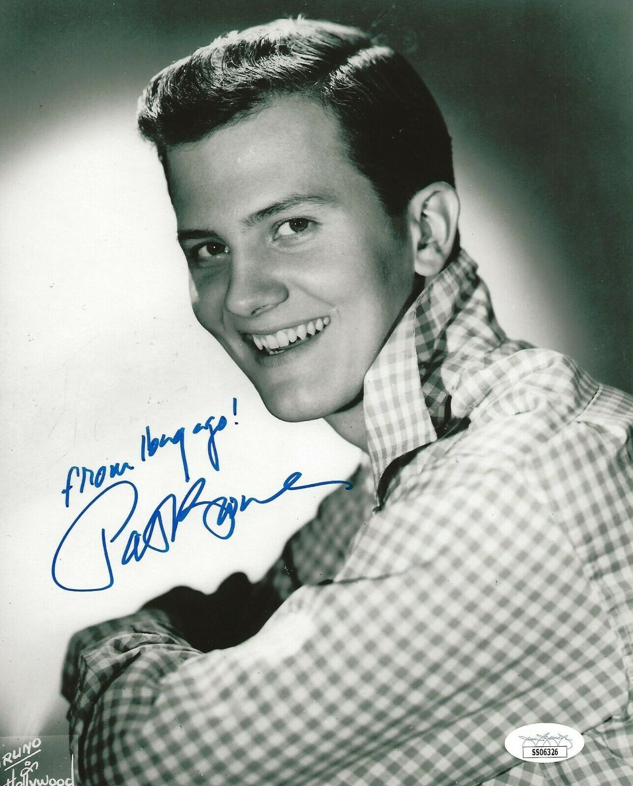 Pat Boone Actor Singer signed Vintage 8x10 photo autographed 6 JSA ...