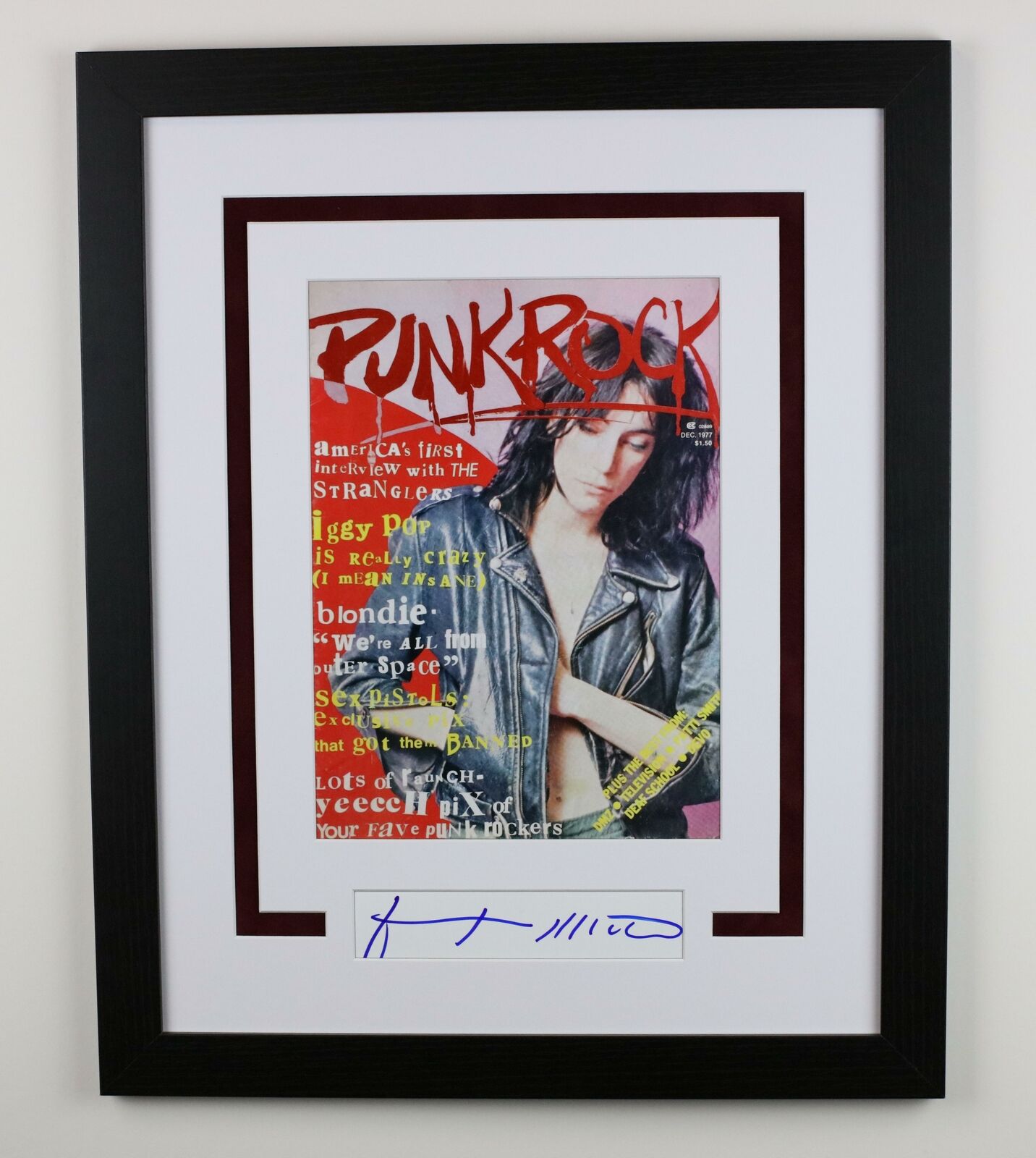 Patti Smith Autograph Signed 16x20 Photo Display Punk Rock Legend NYC ...