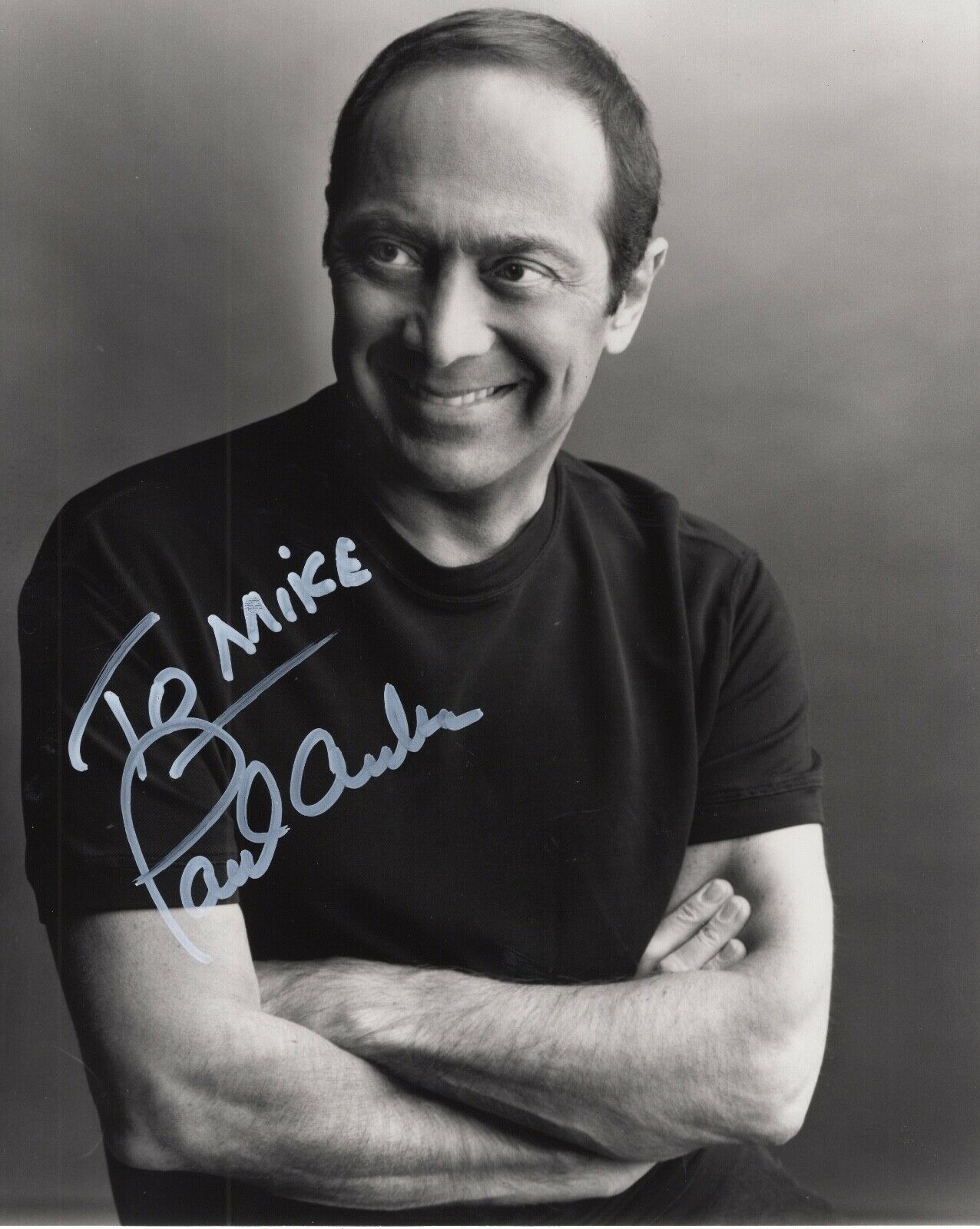 PAUL ANKA HAND SIGNED 8x10 PHOTO+COA LEGENDARY SINGER TO MIKE | Autographia
