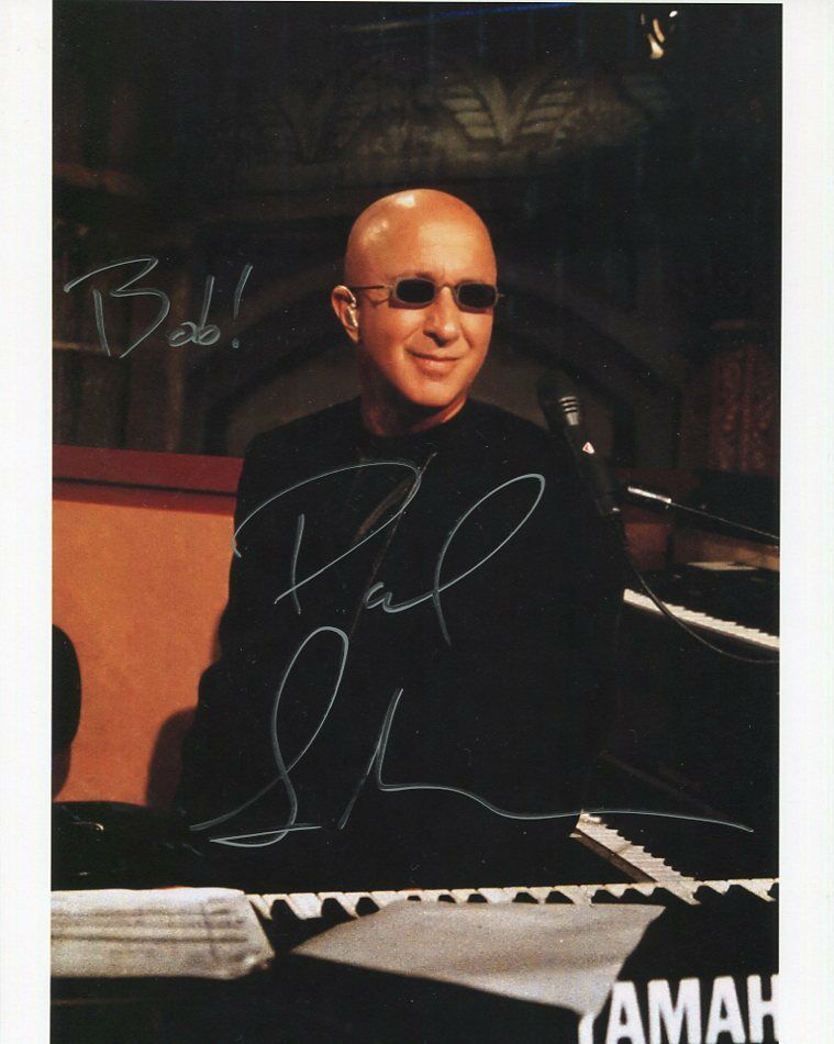 PAUL SHAFFER HAND SIGNED 8x10 COLOR PHOTO+COA LATE NIGHT LETTERMAN TO ...